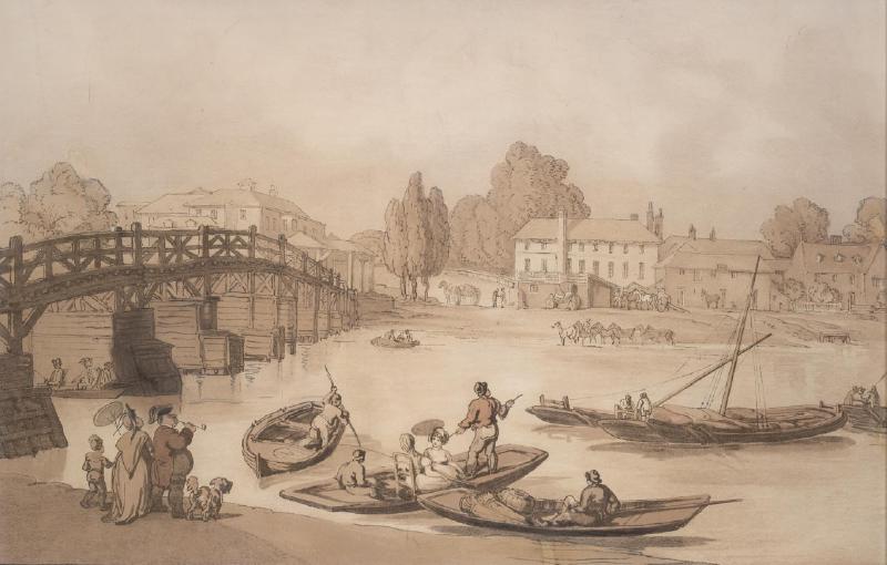 Hampton Court Bridge and "The Toy" 1790 | River & Rowing Museum
